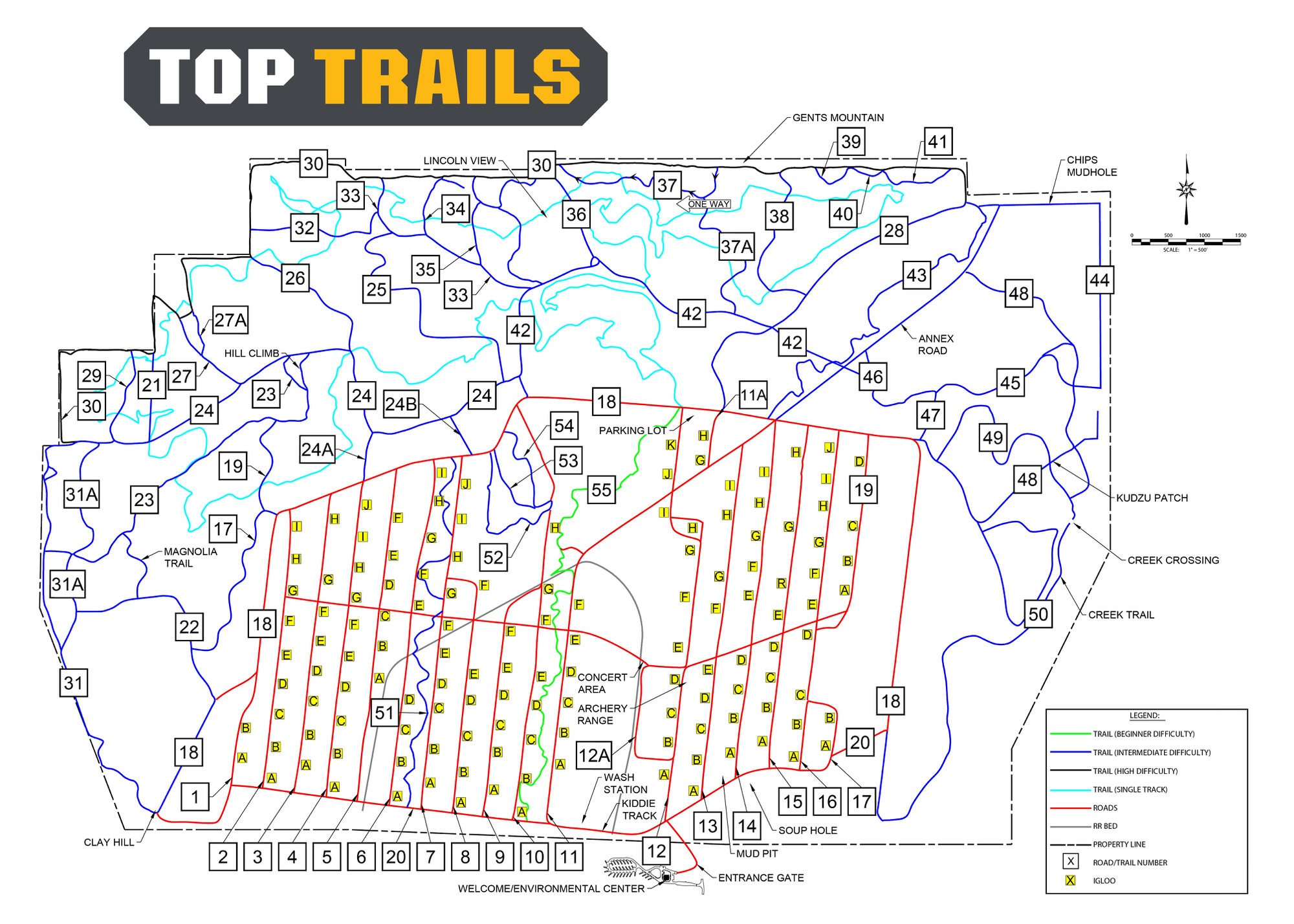 Park Map - Top Trails Online